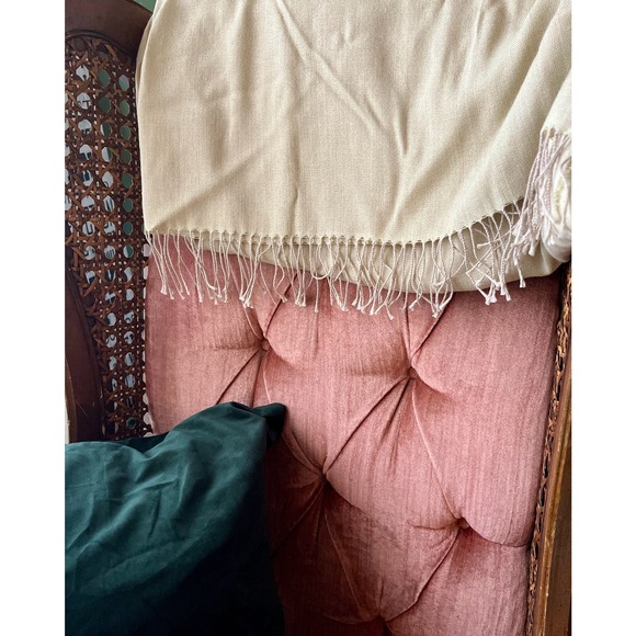 Yves Delorme | Bedding | Yves Delorme Tan Merino Wool Fringe Throw ...